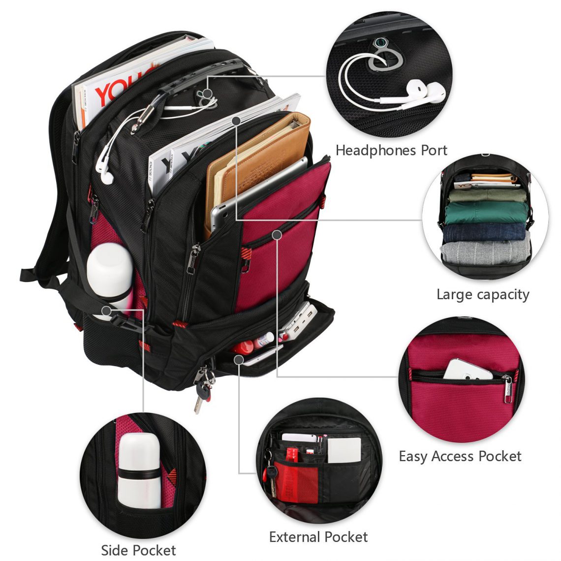 Yorepek Travel Backpack | Tech It Out