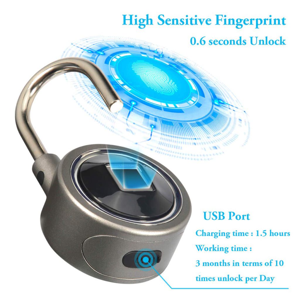Micalock Biometric Smart Padlock | Tech It Out
