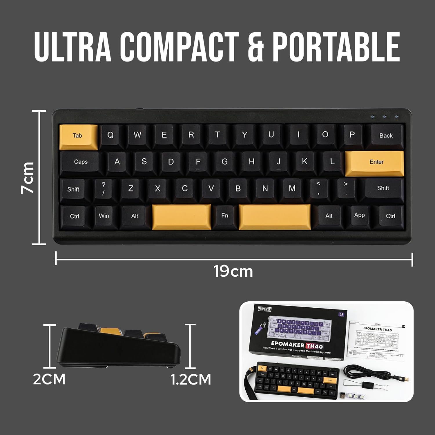 EPOMAKER TH40 Portable Keyboard | Tech It Out